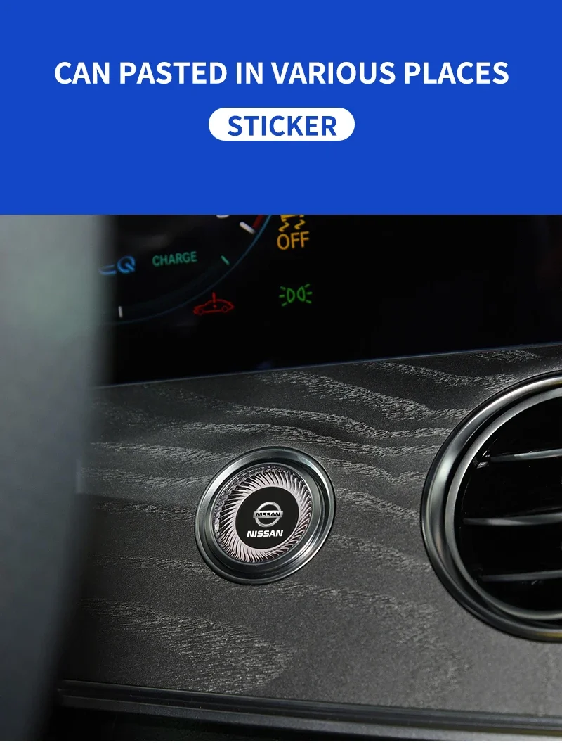 3D Metal Car Interior Decoration Stickers Car Accessories For Nissan ...