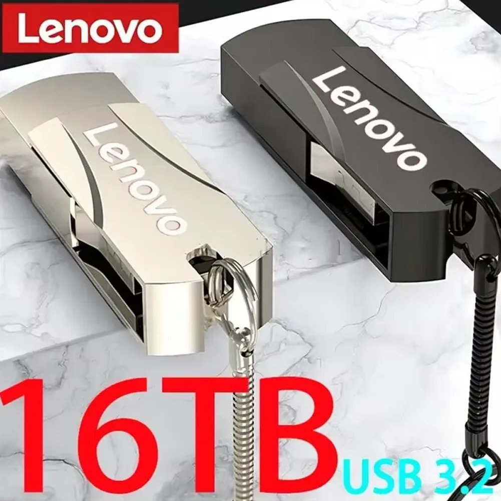 Lenovo 16TB 3.0 USB Flash Drive Metal High-Speed Pen Drive 2TB 128GB ...