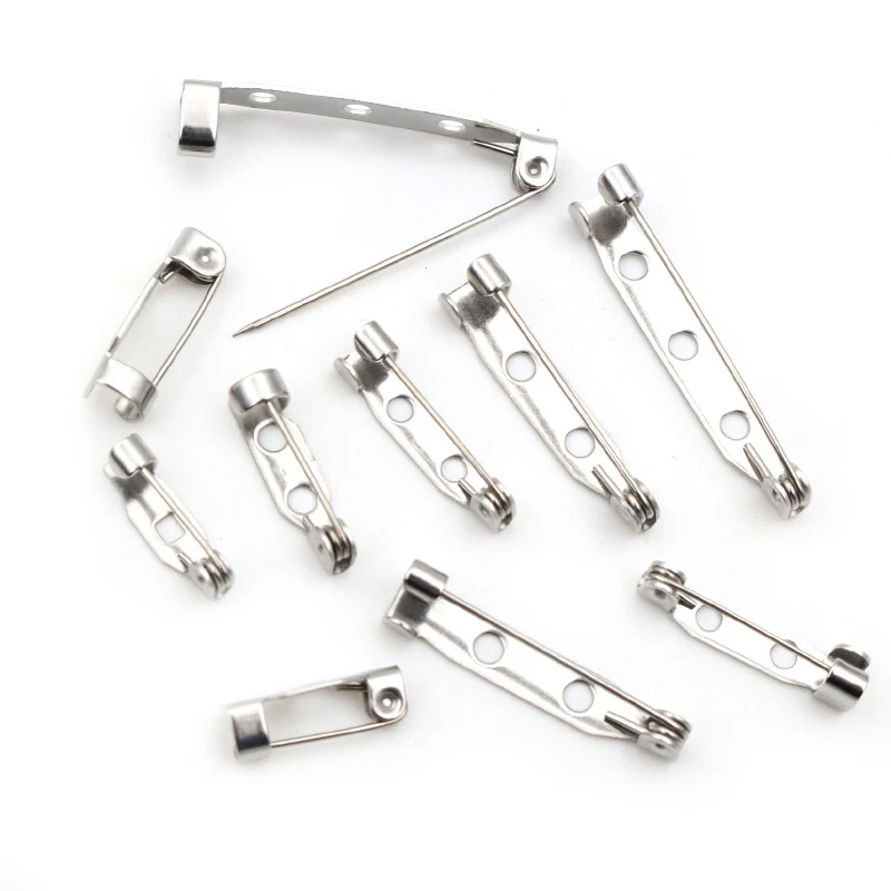 20pcs/lot 14 17 19 25 32mm 316 Stainless Steel Brooch Clip Pins Safety ...