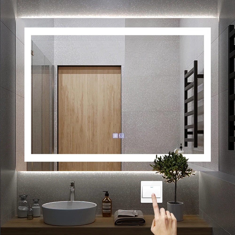 LED-Bathroom-Mirror-Three-Color-Dimming-Wall-mounted-Dimmable-Anti-Fog ...