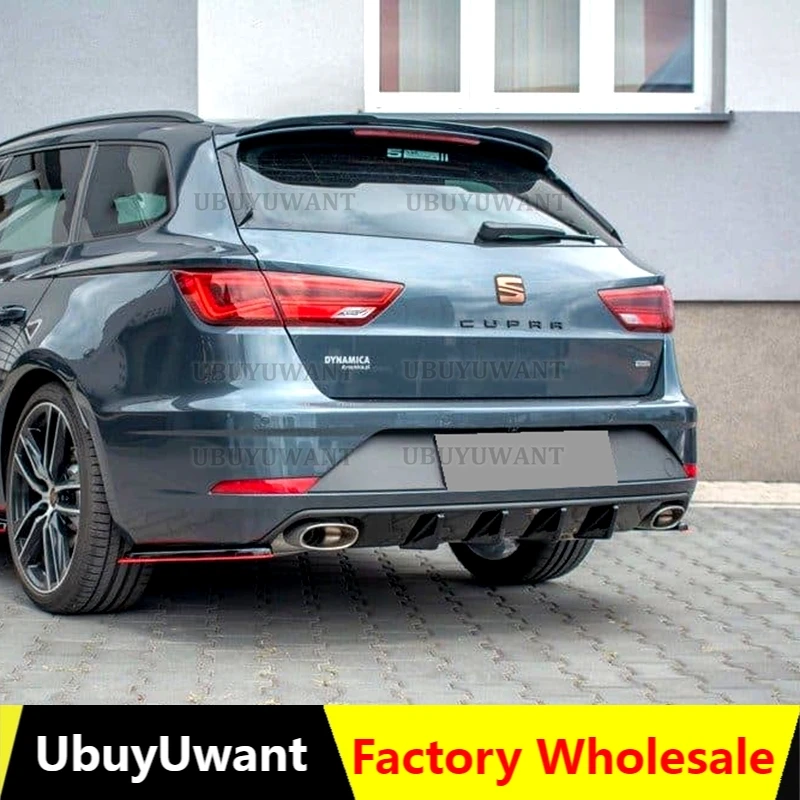 Roof Spoiler Extension For Seat Leon Mk3 Cupra St Facelift 2017- Abs ...