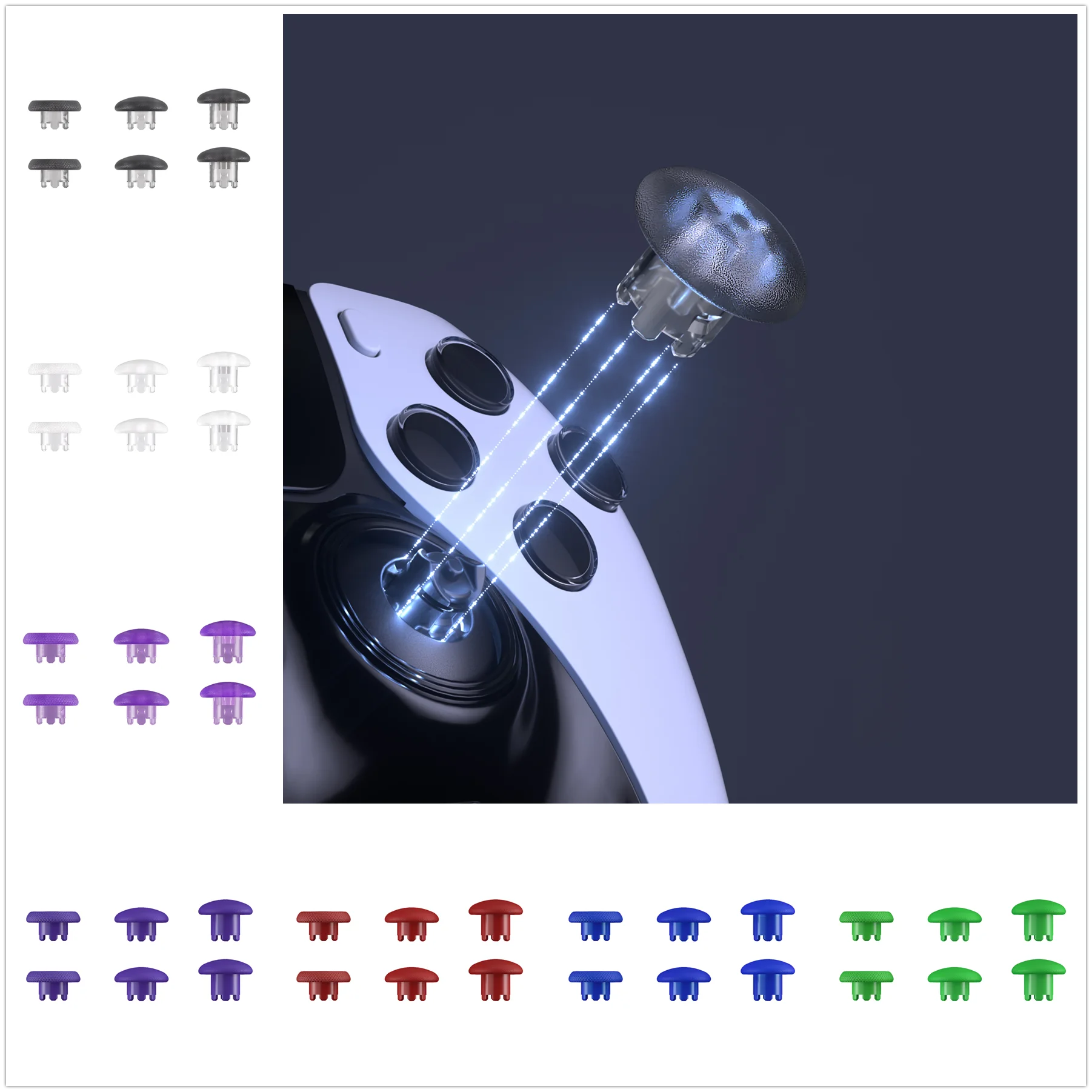 eXtremeRate Replacement Swappable Thumbsticks for ps5 Edge Controller ...