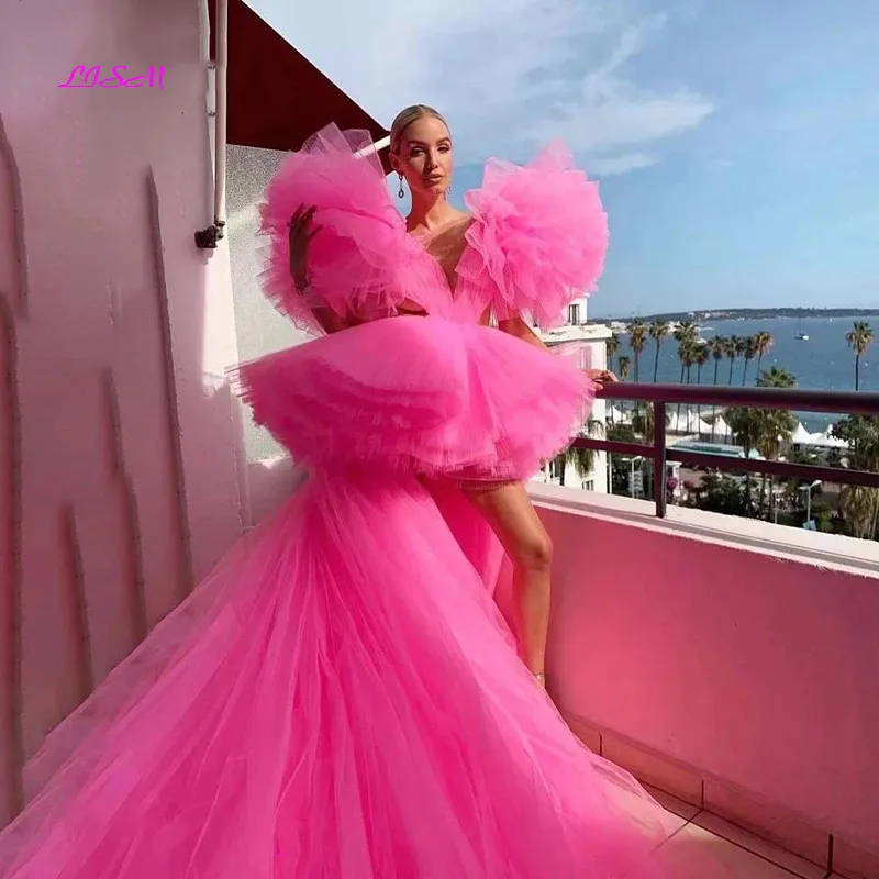 Big Poofy Pink Prom Dresses