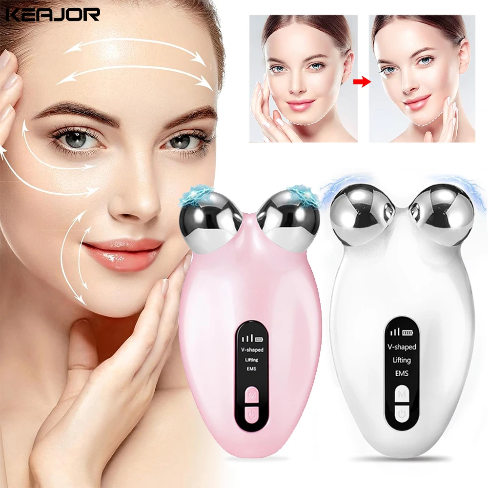 Facial-Massager-EMS-Microcurrent-Roller-Device-For-Face-Lifting-Skin-Tighten-Rejuvenation-Anti ...