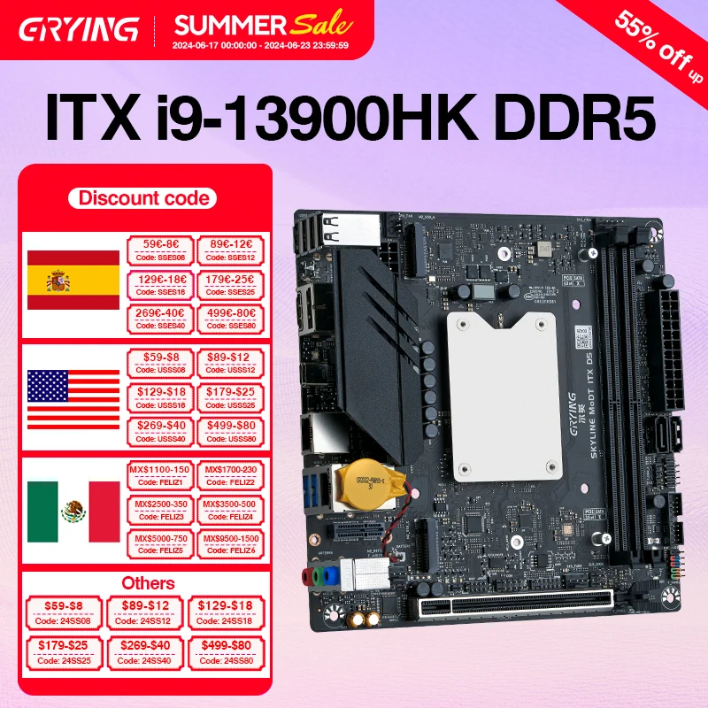ERYING-DIY-ITX-Desktop-Motherboard-Set-with-Onboard-Core-CPU-Interposer ...