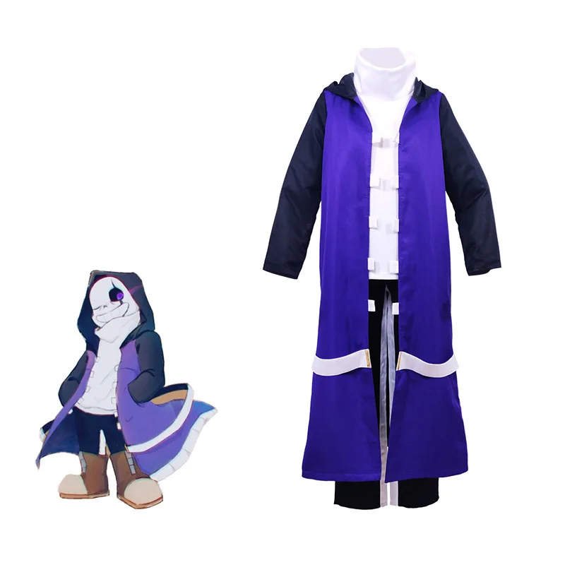 Anime Undertale AU epic Sans Coat Cosplay Costume Custom Made ...
