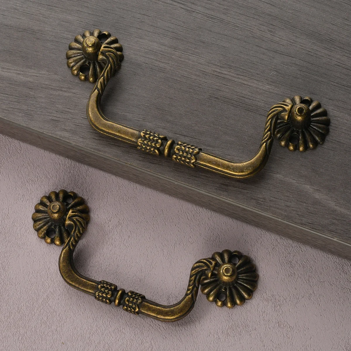 Three-pastoral-strip-wood-brocade-retro-cabinets-drawers-wardrobe ...