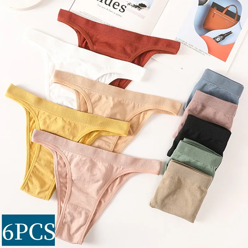 6PCS-Set-Women-s-Seamless-Panties-Sports-Stretch-Underwear-Female ...