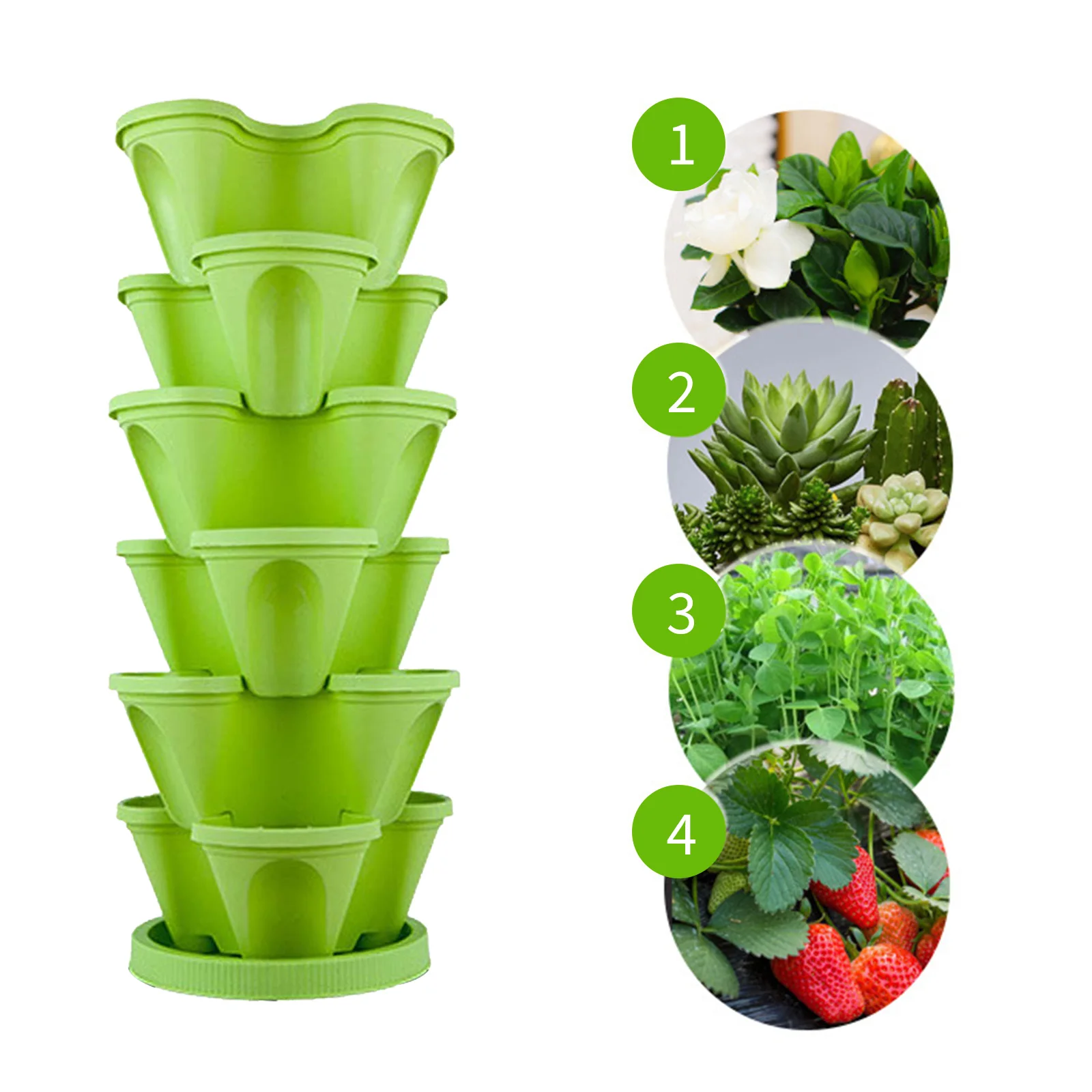 Stackable-Planter-Multi-layer-Stackable-Flower-Pot-Tower-for-Strawberry ...