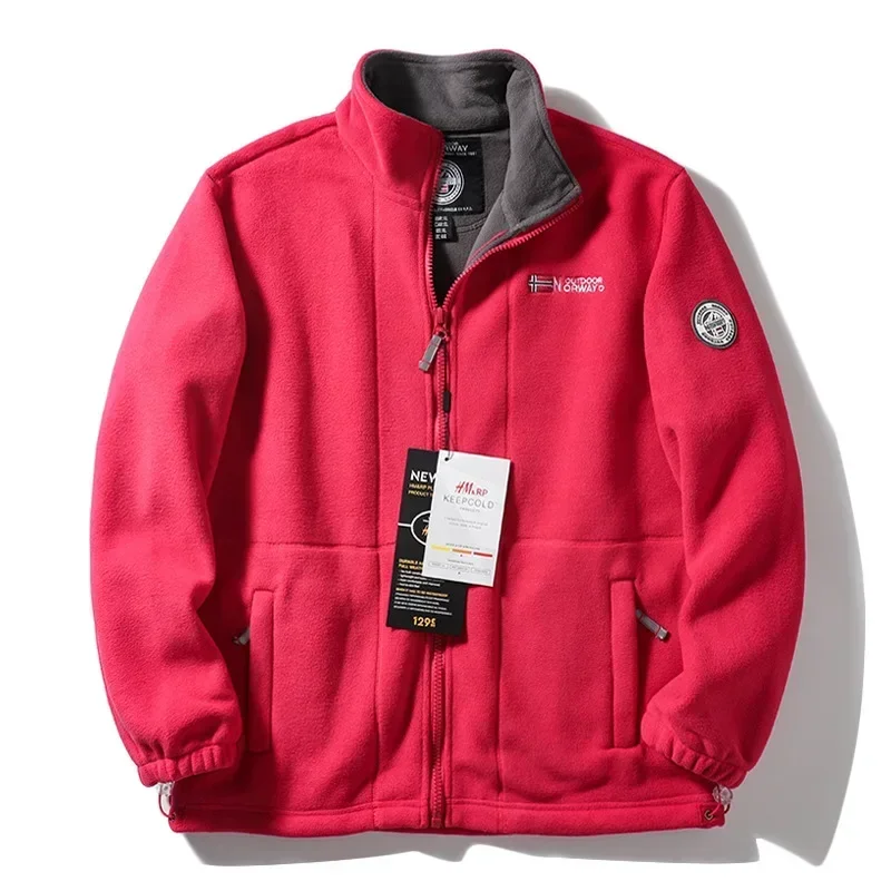 Chaqueta-Polar-gruesa-con-bolsillos-para-hombre-abrigo-Polar-a-prueba ...