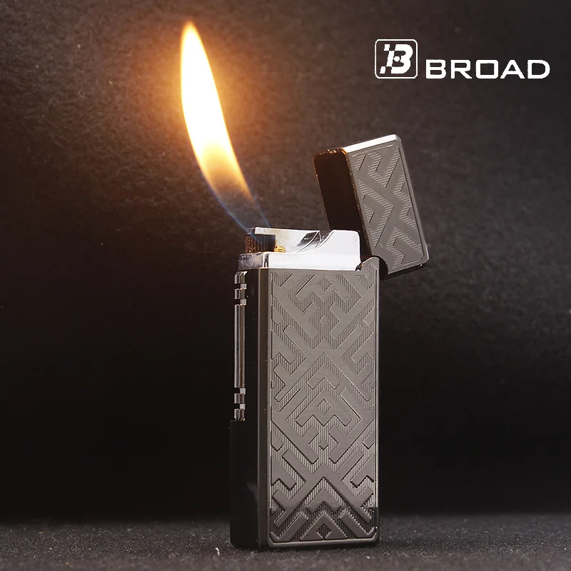 BROAD-Flint-Gas-Lighter-Butane-Side-Slip-Grinding-Wheel-Lighters ...