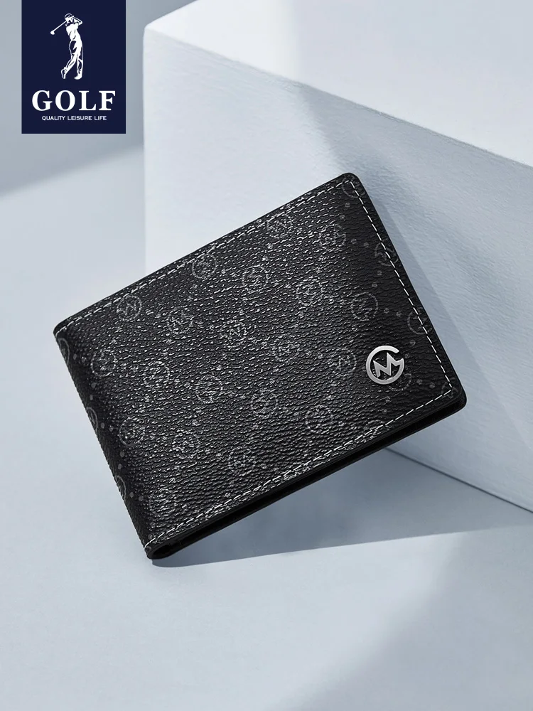 Golf Men Wallet Retro Printing Wallet Credit Card Holder Business Small ...