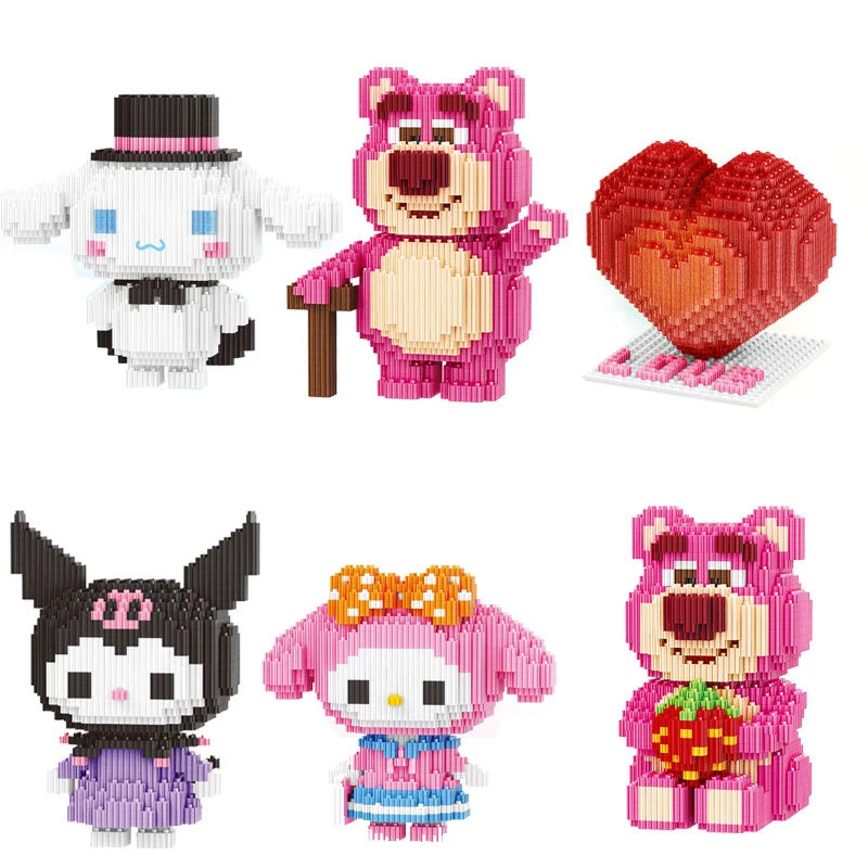 Sanrio-Kuromi-Diamond-Building-Blocks-Melody-CinnamonRoll-Pom-Pom-Purin ...