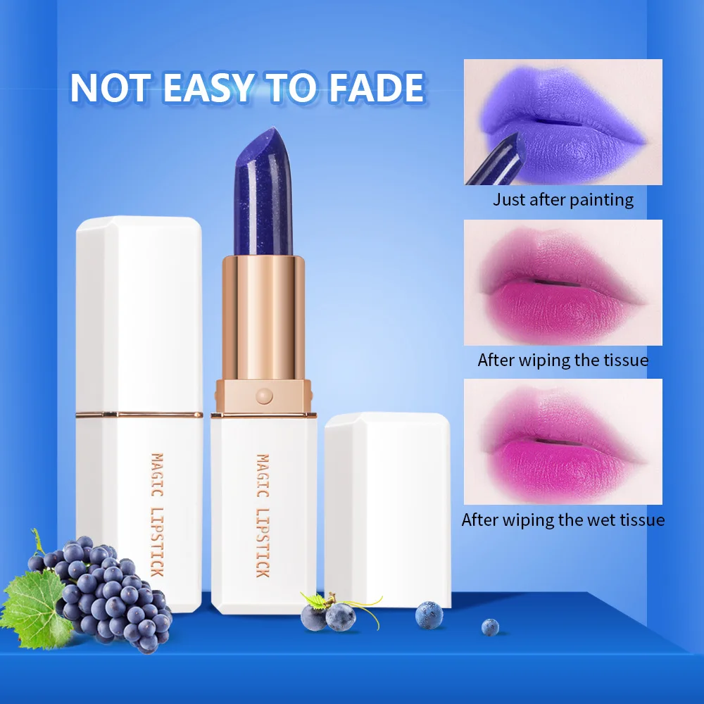 6 Colors Magic Lipstick For Women Makeup Temperature Color Changing Lip ...