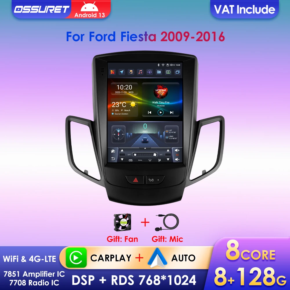 Android-13-Wireless-Carplay-GPS-Navi-per-Ford-Fiesta-2009-2016-9-7 ...