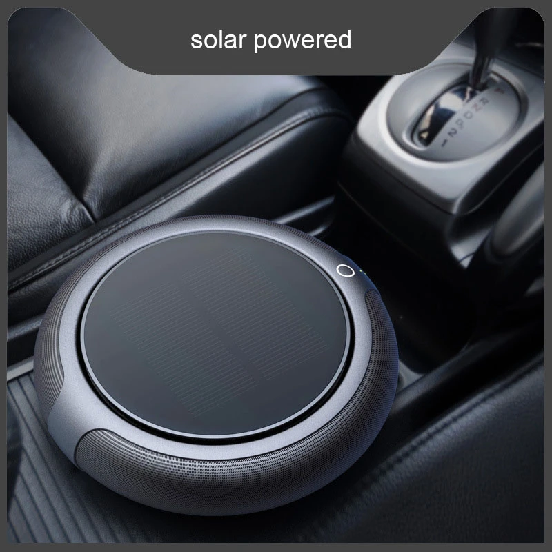 Car Air Purifier Vehicle Home Oxygen Bar No Noise Solar Power Filter ...