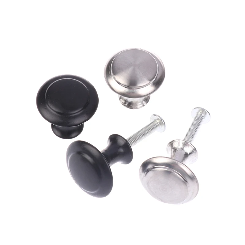 5Pcs-Stainless-Steel-Kitchen-Cabinet-Knobs-Silver-Matte-Black-Color ...
