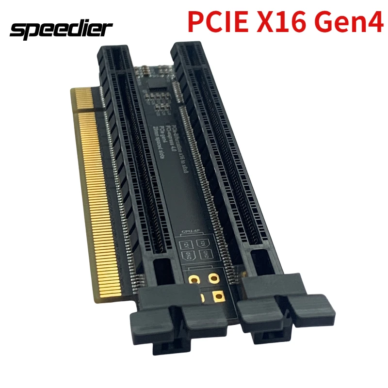 New Pci-express 4.0 X16 1 To 2 Expansion Card Gen4 Pcie-bifurcation X16 ...