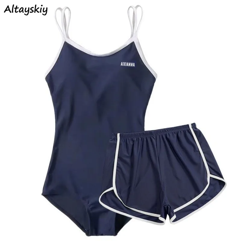 Japanese-Style-Swimsuit-Two-Pieces-with-Shorts-Bra-Padded-Age-reducing ...