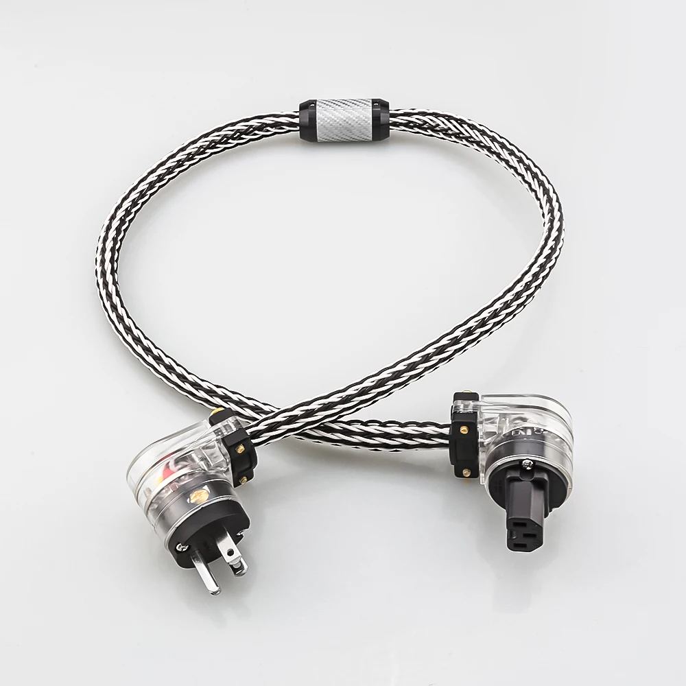 HIFI-DIY-Audio-Power-Cord-90-Degree-Right-Angle-EU-US-Power-Plug-P101 ...