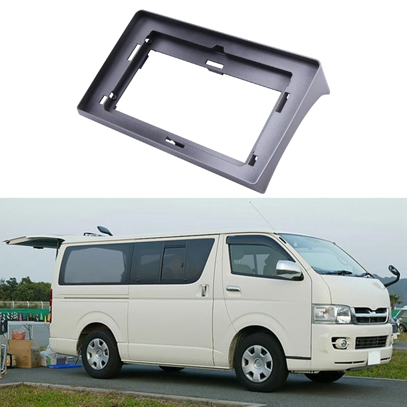 Dashboard Panel Frame 10.1 Inch Radio Frame Fascia For Toyota Hiace ...