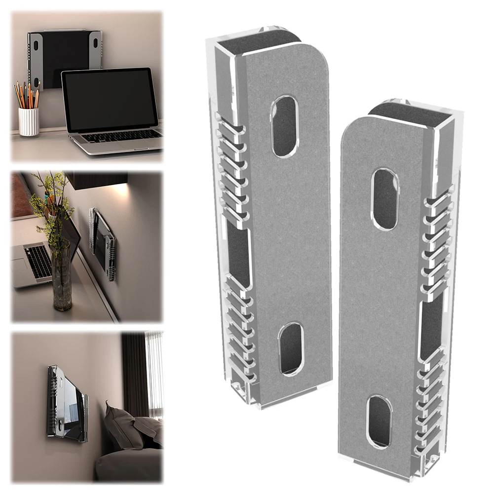 2pcs-Wall-Mount-Laptop-Holder-with-Screw-in-Acrylic-Wall-Hanger-Holder ...