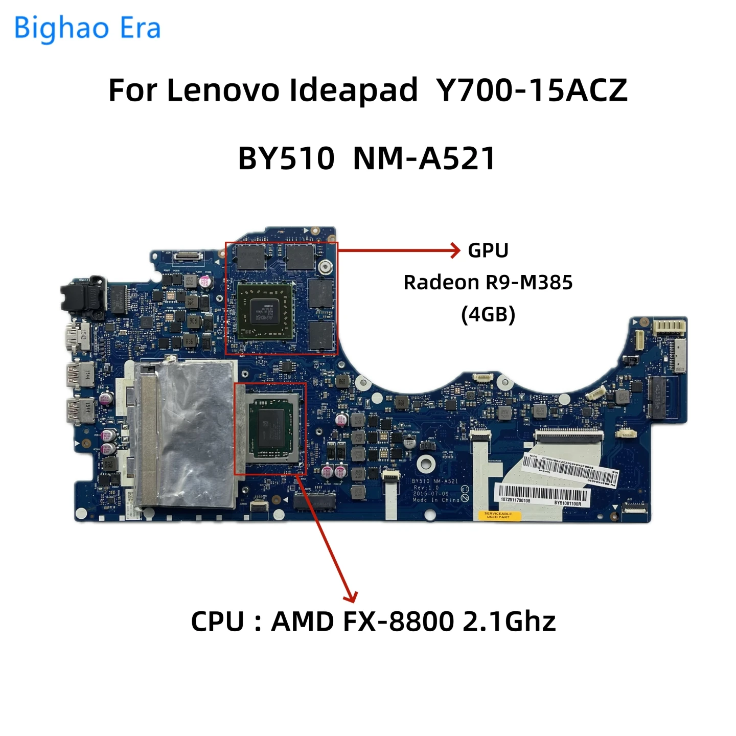 BY510-NM-A521-For-Lenovo-Ideapad-Y700-Y700-15ACZ-Laptop-Motherboard ...