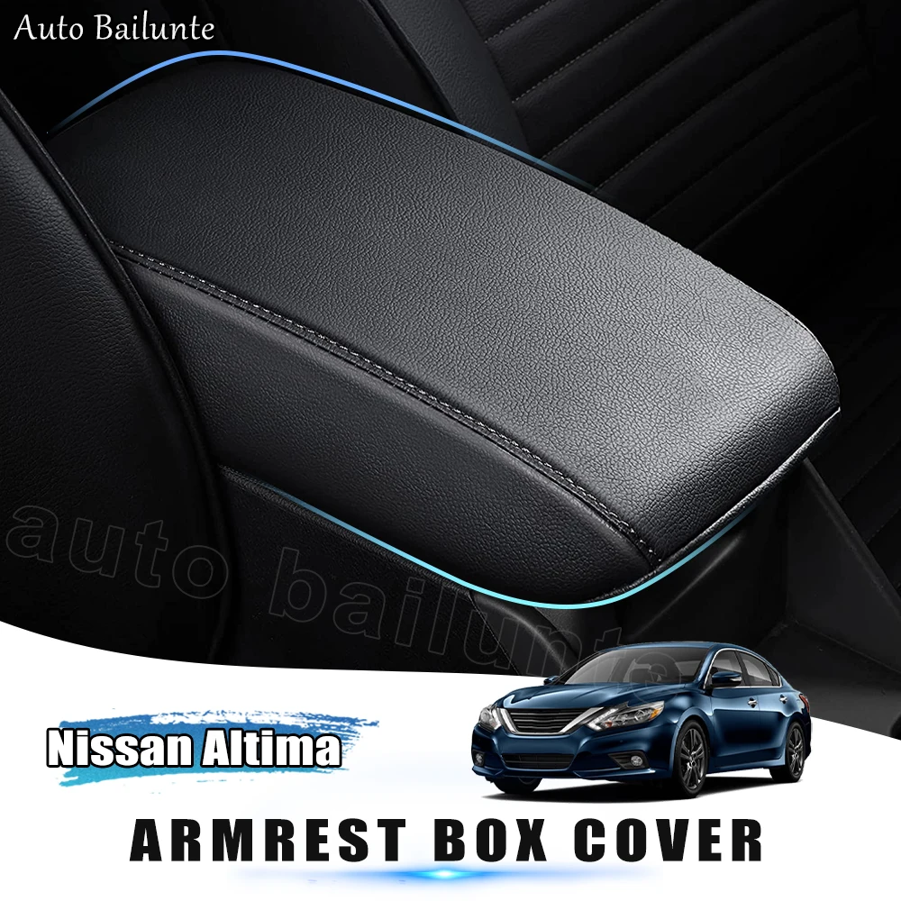 Center-Console-Cover-Armrest-Box-Covers-PU-Leather-Protector-For-Nissan ...