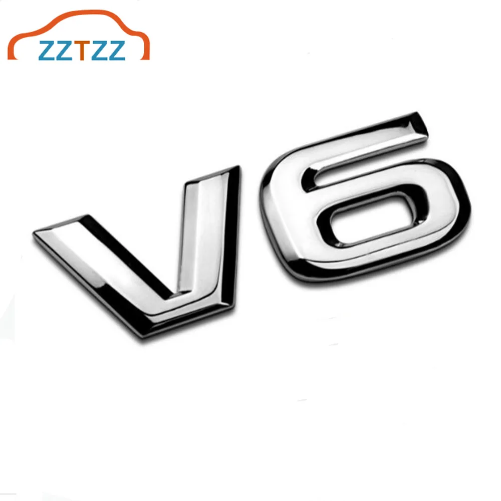 Zztzz 3d Metal V6 Engine Display Car Sticker Emblem Badge For Cars ...