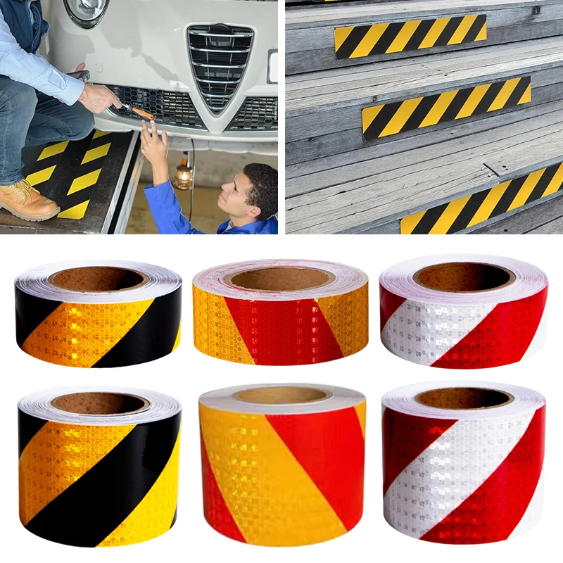 25M-Reflective-Strips-Car-Safety-Warning-Tape-Motorcycle-Bicycle-Decal ...