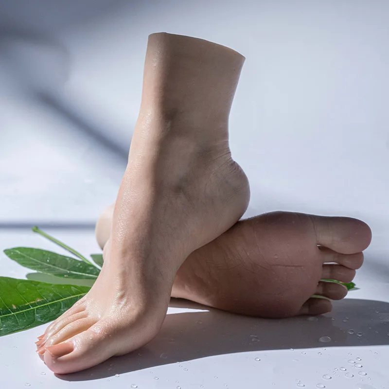 Silicone-Foot-Mannequin-With-Simulated-Skeleton-Bone-Toes-Ankle-For ...