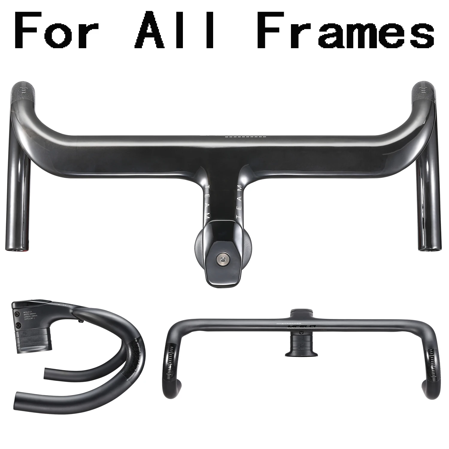 MCELO-Bicycle-Handlebar-T1000-Carbon-Handlebar-Integrated-Road-28-6mm ...