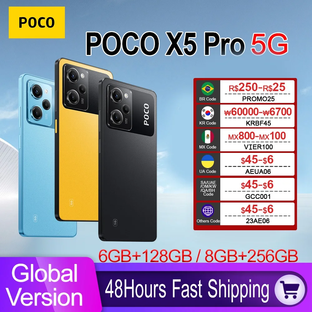POCO-X5-Smartphone-Pro-5G-Vers-o-Global-128GB-256GB-NFC-Snapdragon-778G ...