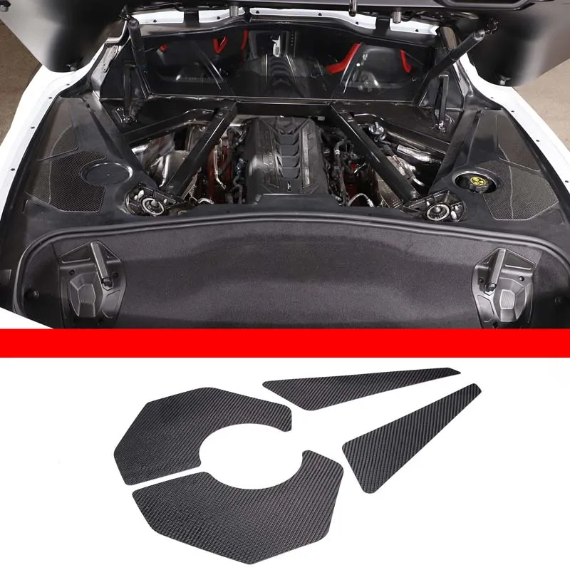 Car-Hood-Engine-Compartment-Side-Panel-Trim-Carbon-Fiber-Decorative ...