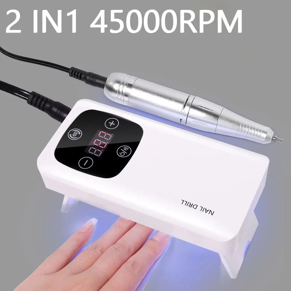 Electric-Nail-Drill-for-Gel-Nails-Removing-45000RPM-Nail-File-Portable ...