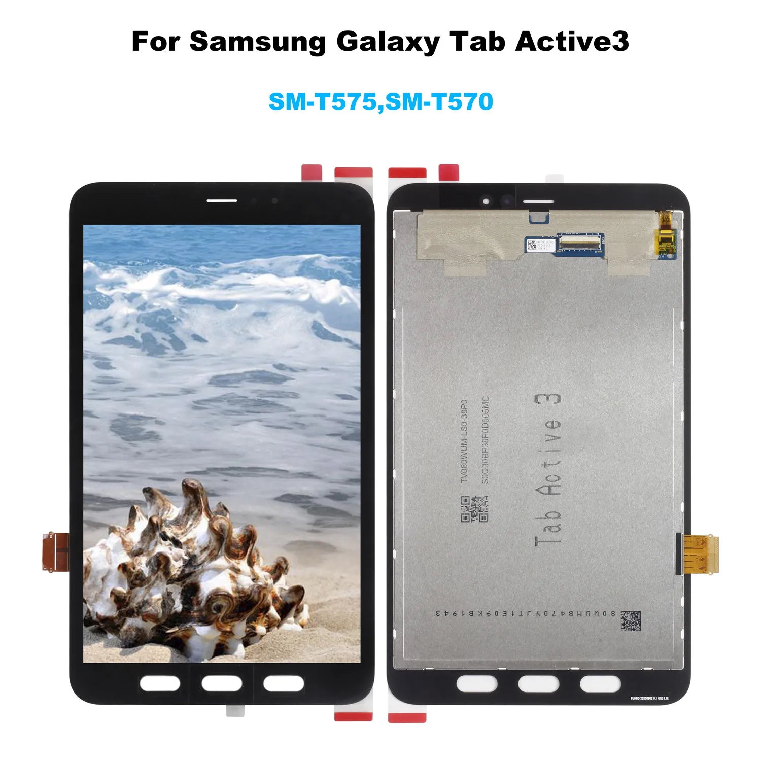 8 Inches For Samsung Galaxy Tab Active3 T575 T570 Sm-575 Sm-t570 Lcd ...