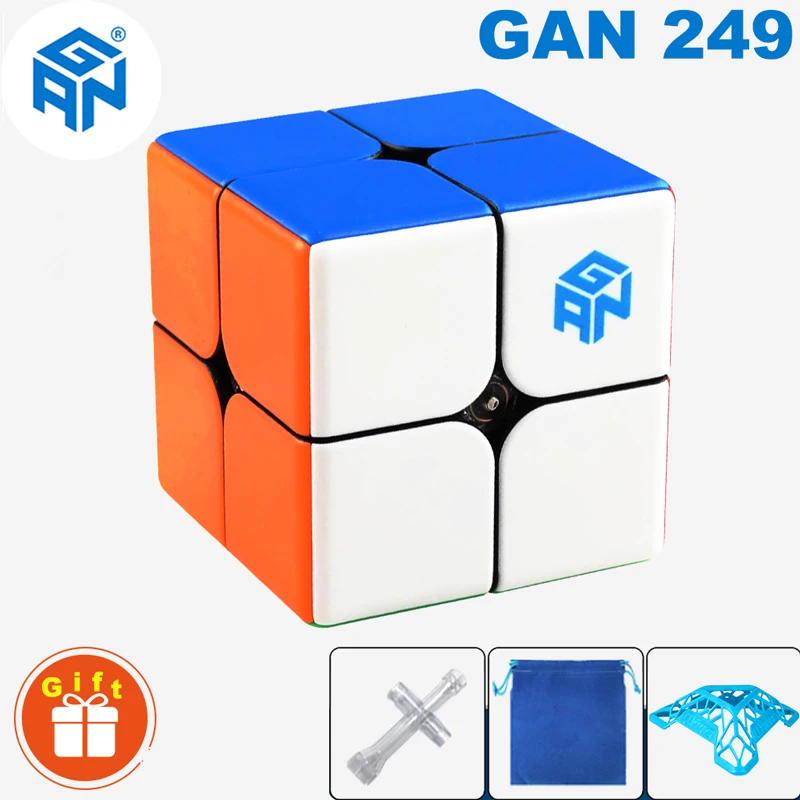 Gan249 V2 2x2x2 Rubix Magic Cube Gan251m Air 2×2 Magnetic Speed Puzzle ...