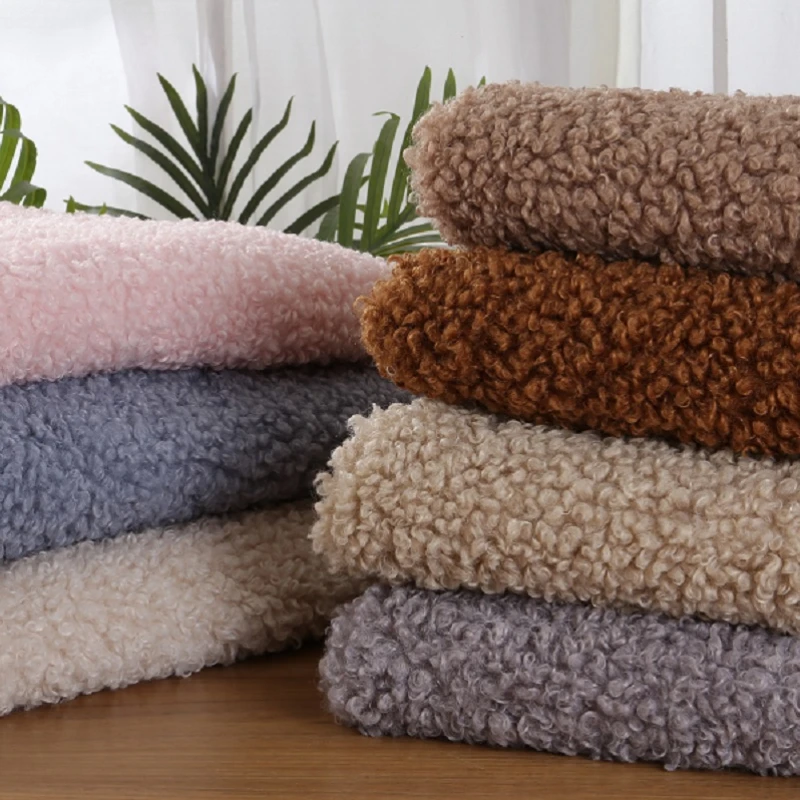 Soft-imitation-large-particles-sheep-roll-wool-fabric-thickened-plush ...