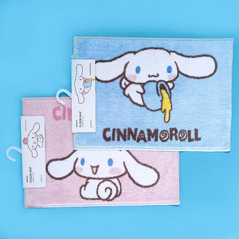 Kawaii Anime Plush Floor Mat Sanrioed Cinnamoroll Bathroom Mat Foot Mat ...