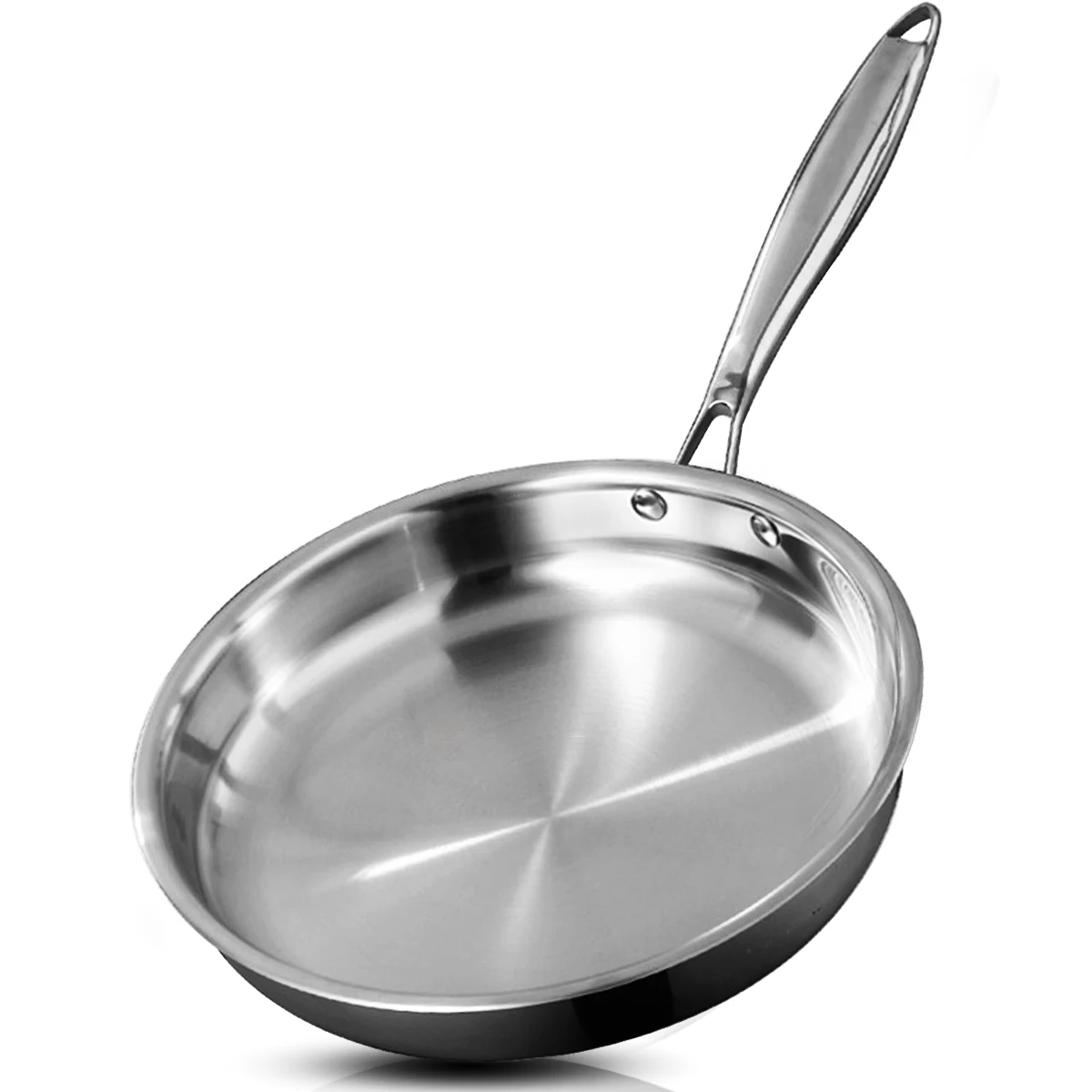 Tri-Ply Clad Stainless Steel Frying Pan Chef's Classic Skillet ...