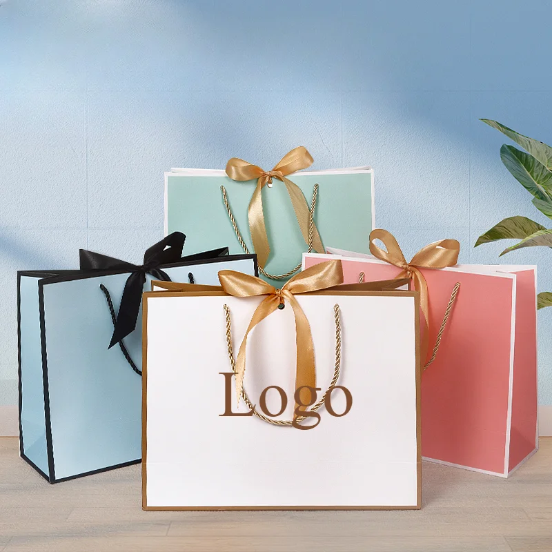 Customized-Gift-Bags-with-Ribbon-Luxury-Personalized-Paper-Packaging ...