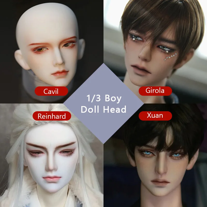 1/3 BJD Head Only Cavil Dovi Girola LinHuan QingDi Reinhard TianGou ...