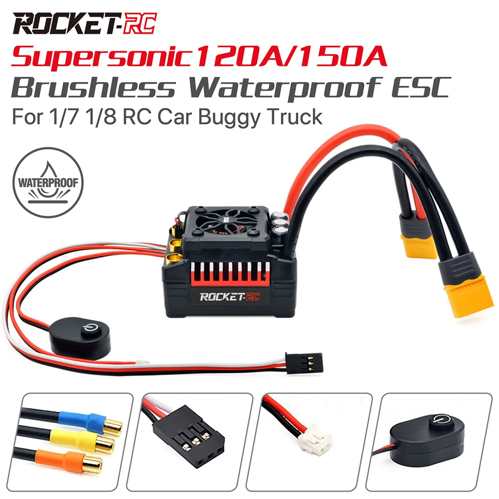 Surpass Hobby Rocket 1/7 1/8 RC 자동차 버기 RC ESC 프로그래밍 카드, RC 모터, RC ESC ...