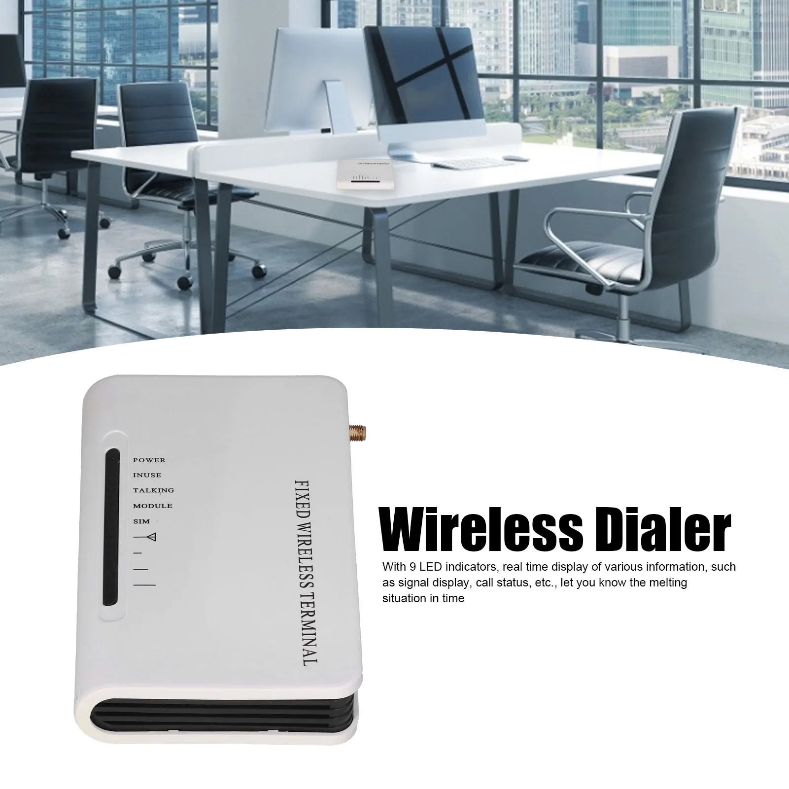 GSM Dialer ABS Wireless Dialer with LED Indicator Light Smart Dial Up ...
