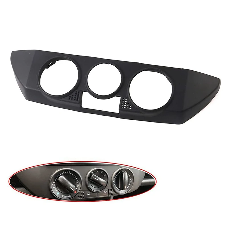 Black-Front-Dashboard-AC-Heater-Control-Panel-Trim-Cover-Cap-For-VW ...