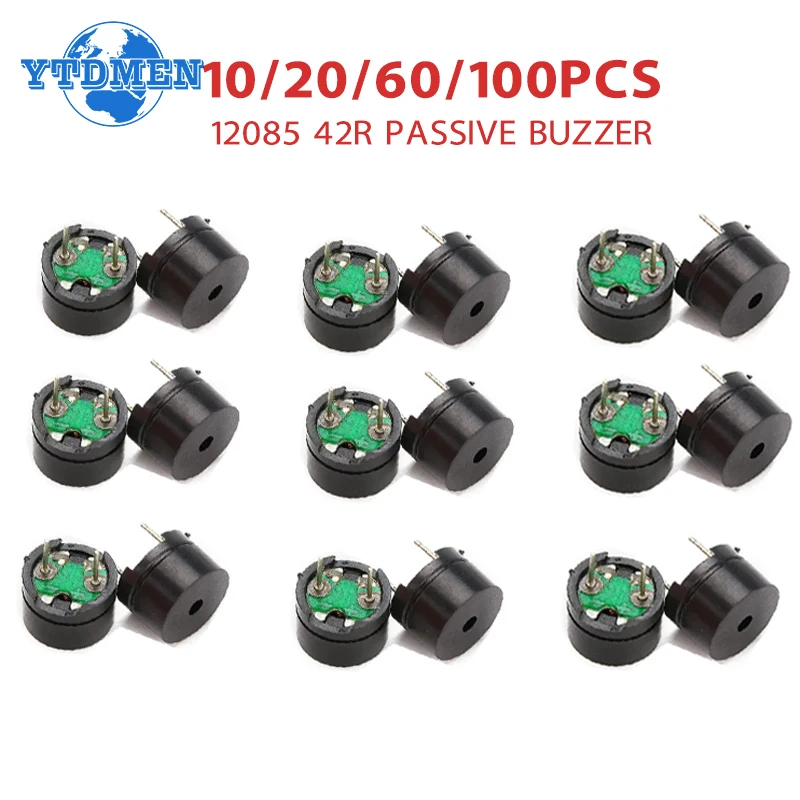 10-20-60-100PCS-12085-Passive-Buzzer-12MMx8-5MM-42R-Resistance-3V-5V-9V ...