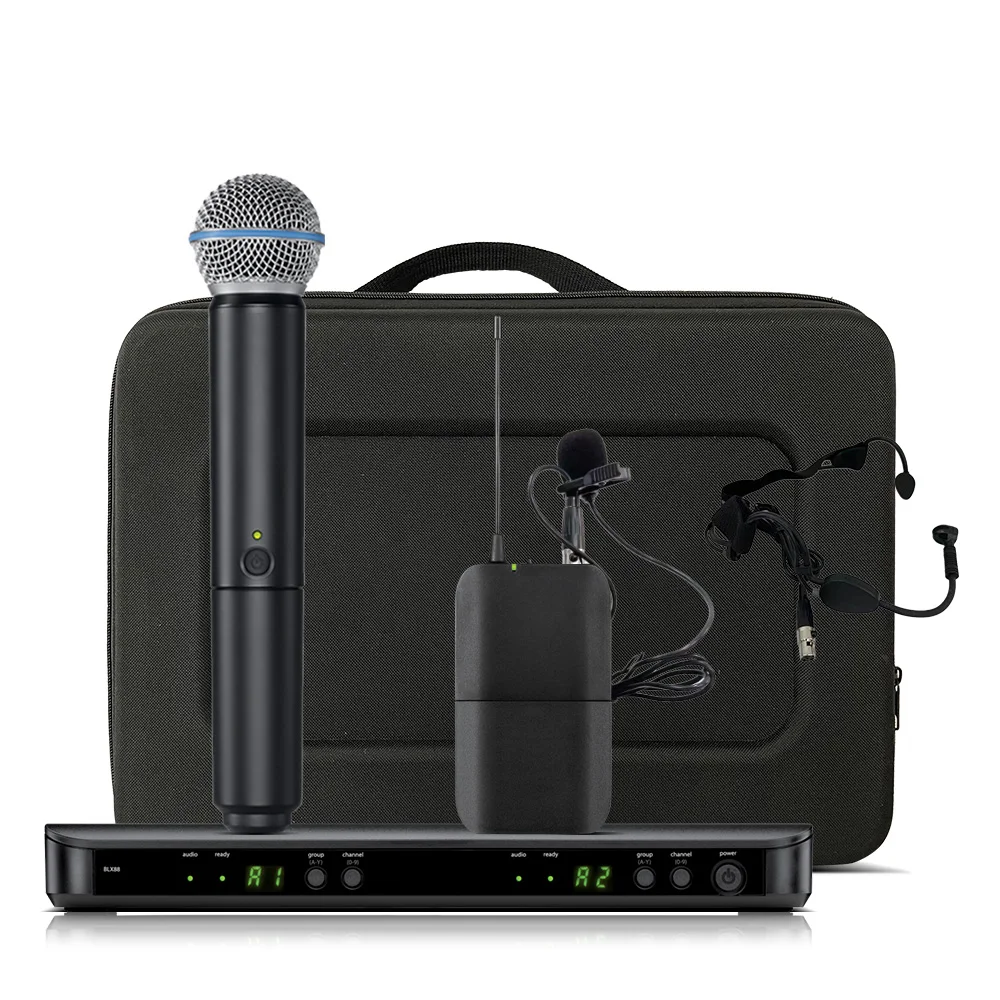 BLX288-P58-professional-wireless-vocal-microphone-UHF-system-kit ...