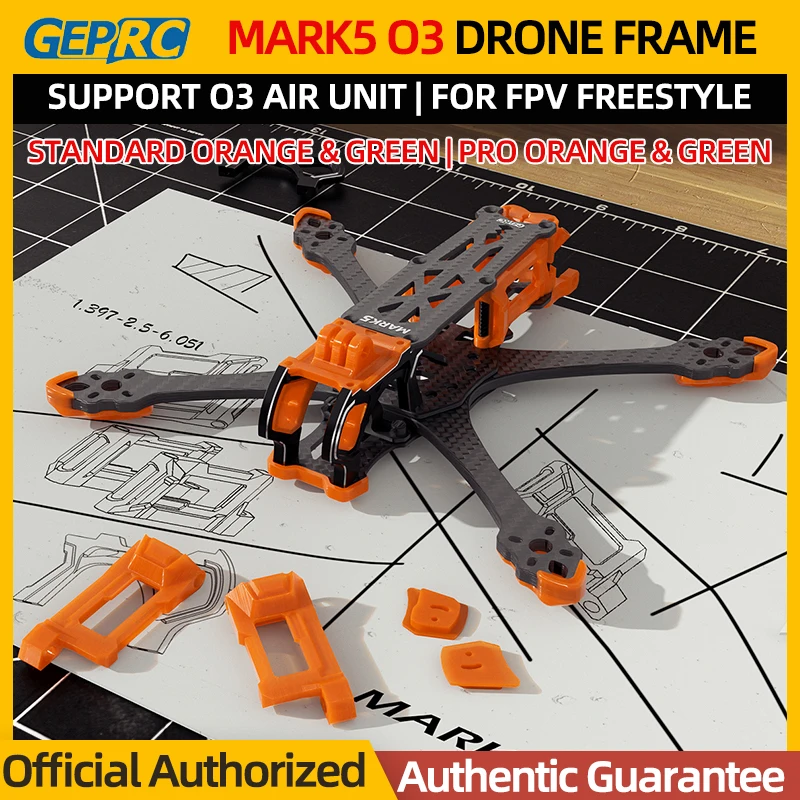 GEPRC MARK5 GEP-MK5 O3 Drone Frame For DJI O3 Air Unit 4K 60FPS FPV ...