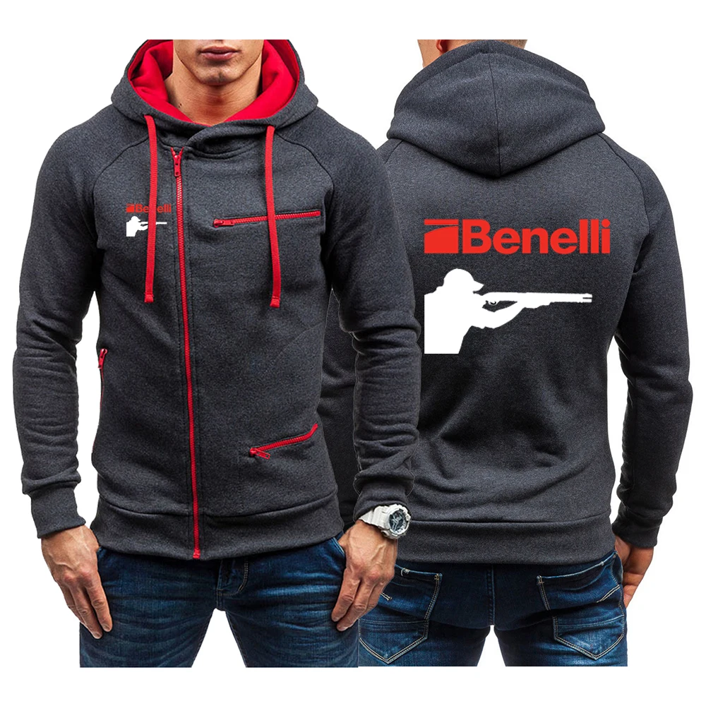 BENELLI Gun Firearms Logo New Men Spring and Autumn Printing Harajuku ...