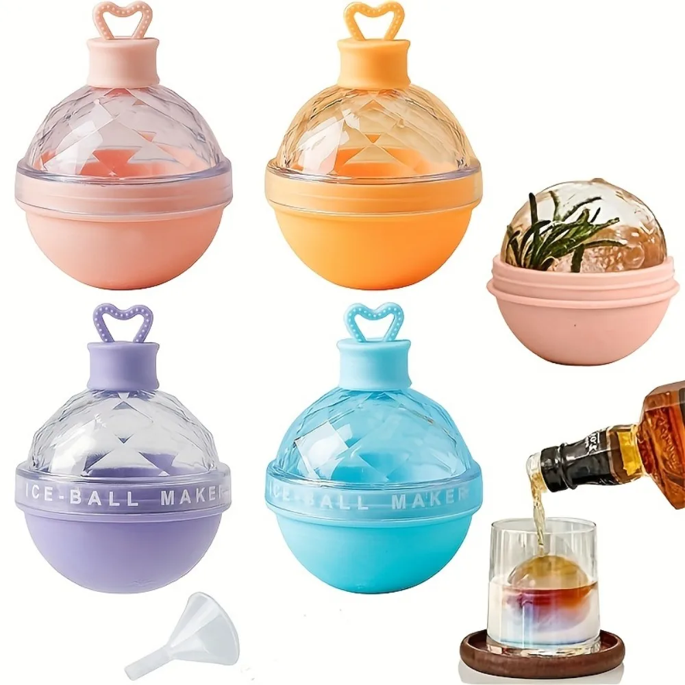 4PCS-Ice-Ball-Maker-Reusable-Food-Grade-Easy-Release-Silicone-Round ...